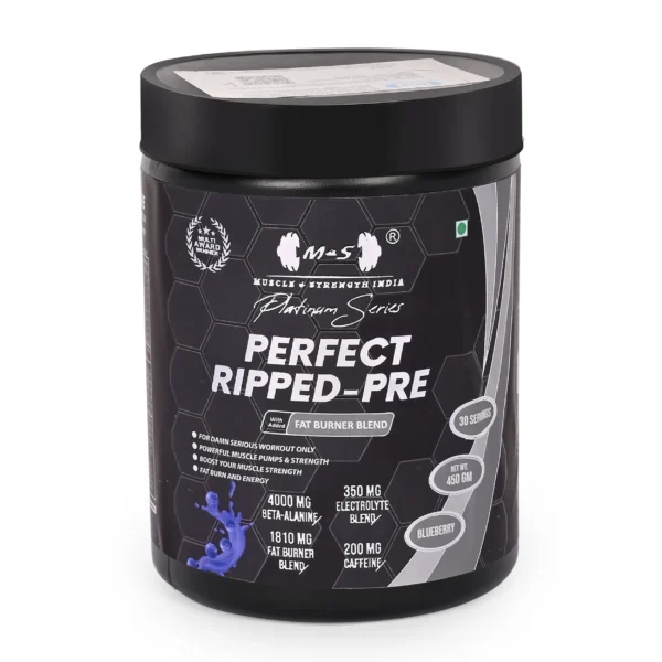 Perfect Ripped Pre | Blueberry | 450gm | 30 servings – truefettle